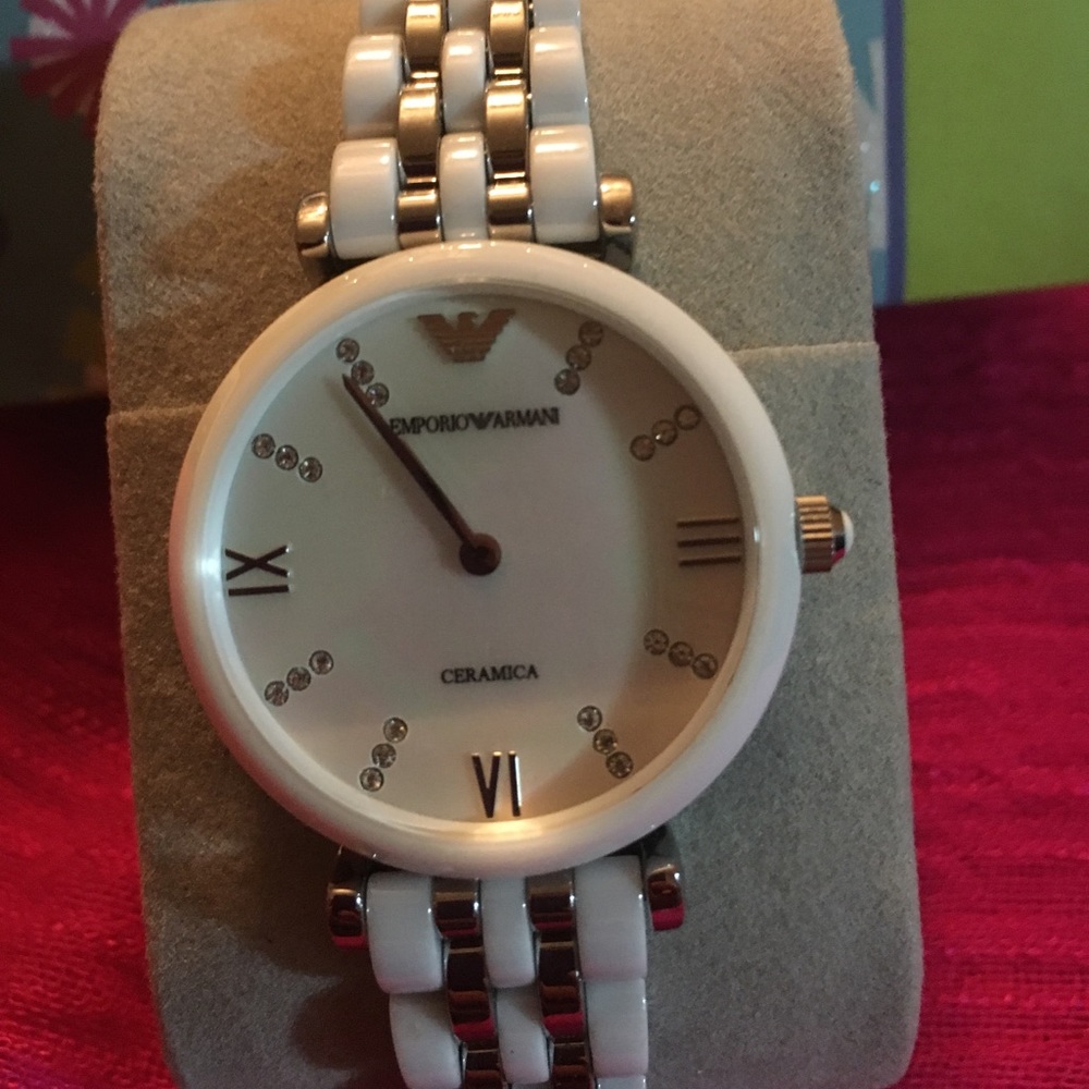 Beautiful Ceramic Emporio Armani Watch. - Gem